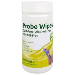 Alcohol & Quat Free Probe Wipes (Tub/200)