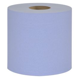 1ply Manual Blue Hand Towel Roll 150m (Case/6)