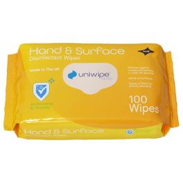 Uniwipe Hand & Surface Wipes (Pack/100)