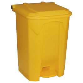 Yellow Pedal Bin 50L