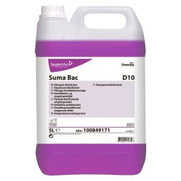 Suma Bac D10 Cleaner & Sanitiser 5L (Case/2)