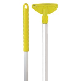 54" Metal Mop Handle With Kentucky Clip Yellow