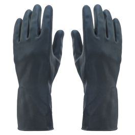 Black Heavyweight Flock Lined Glove Size 10