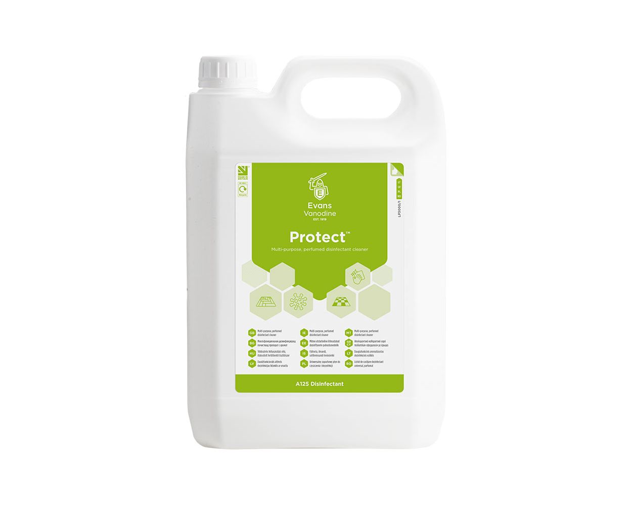 Evans Protect Disinfectant Cleaner 5L (Case/2)