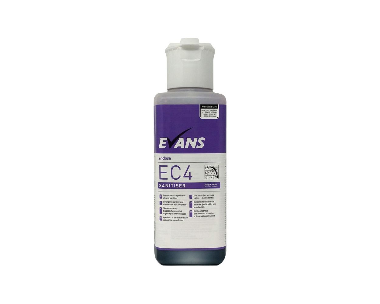 Evans EC4 Sanitiser 1L (Case/4)